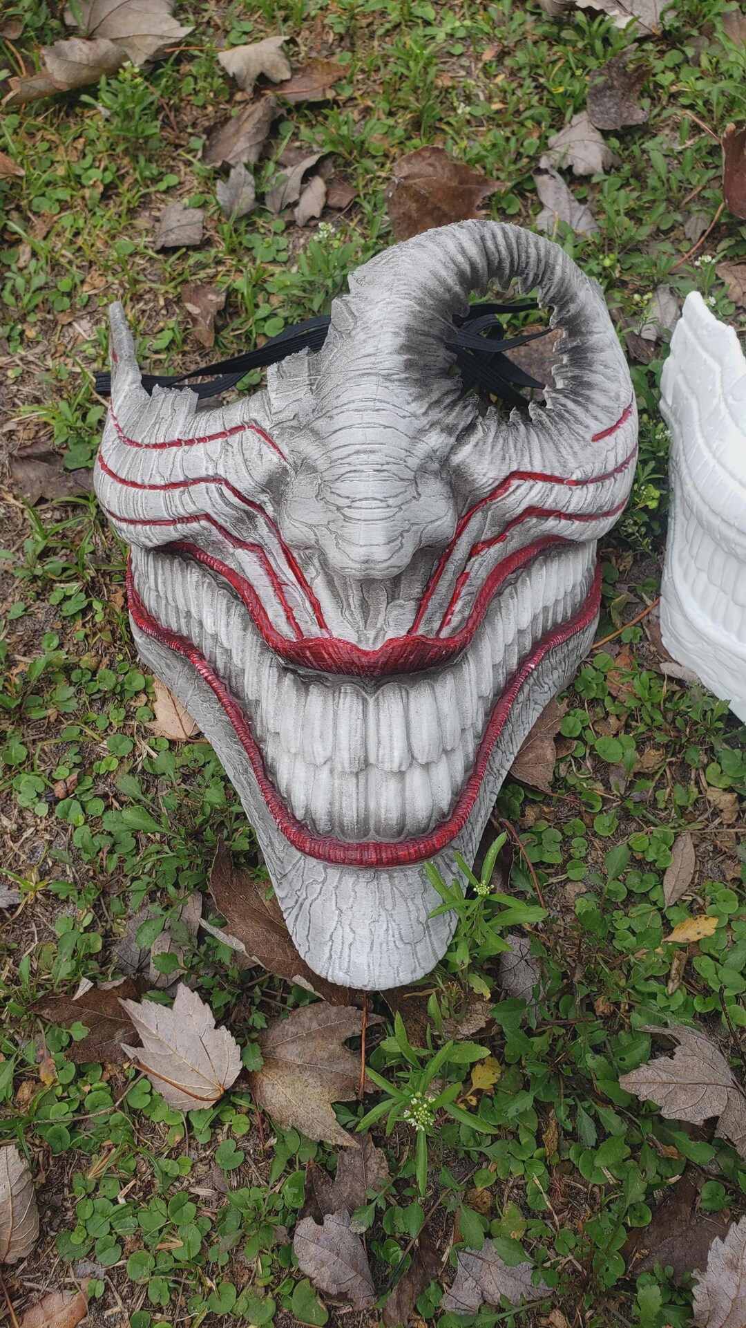 Anime Demon Mask | Cosplay Yokai Mask | Smiling Demon Face | Acrobatic ...