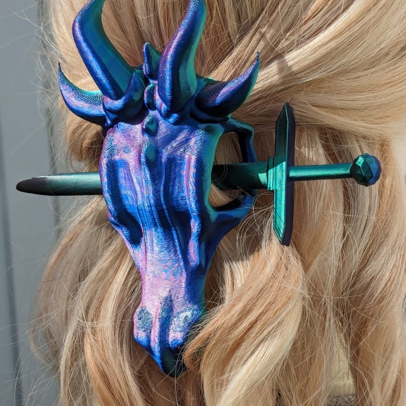 Skull Hair Clips - Etsy