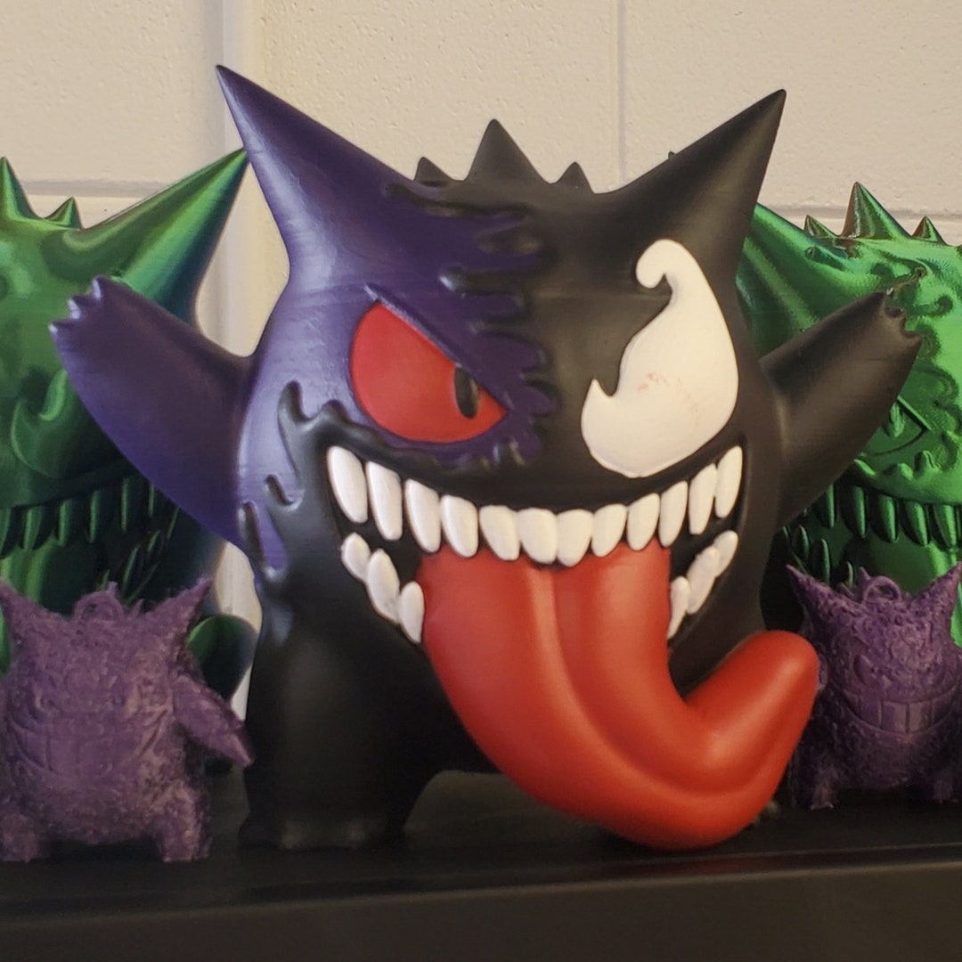 10 Inch Gengar / Venom , Pokemon Ghost,venom, Fusion, Spider, Symbiote ...