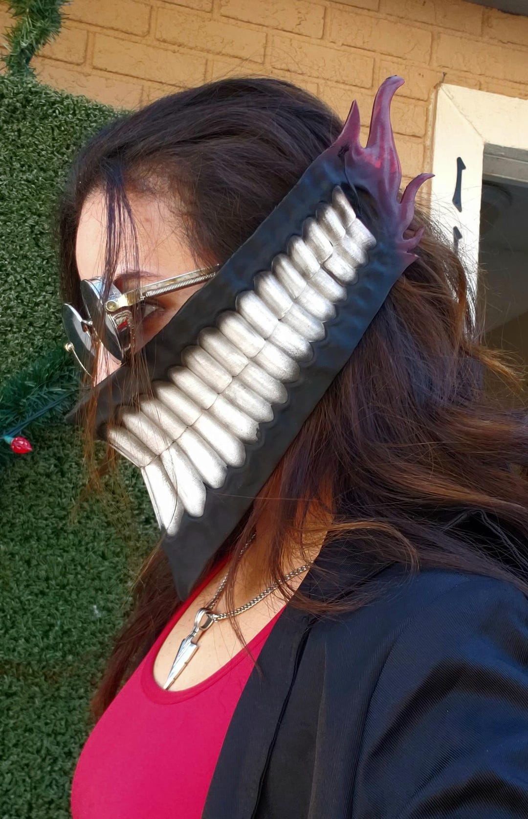What a Drag!!...., Dandadan Demon Mask, Cosplay Anime Demon, Dan Da Dan ...
