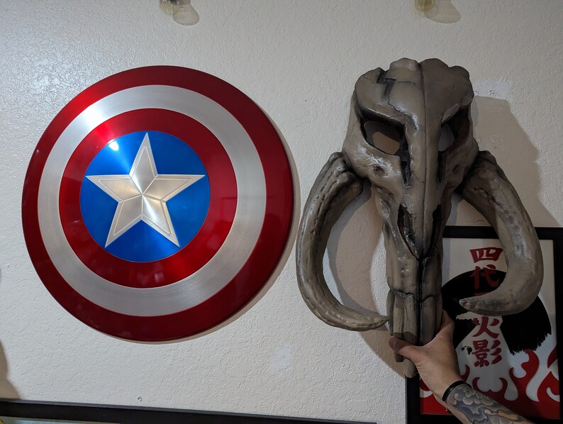 Mythosaur Skull Mandalorian Sigil Beskar Legendary Beast - Etsy