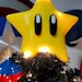 3D Printed Super Mario Star Christmas Tree Topper Mario Power up ...
