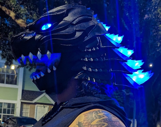 Godzilla Cosplay Helmet - Etsy