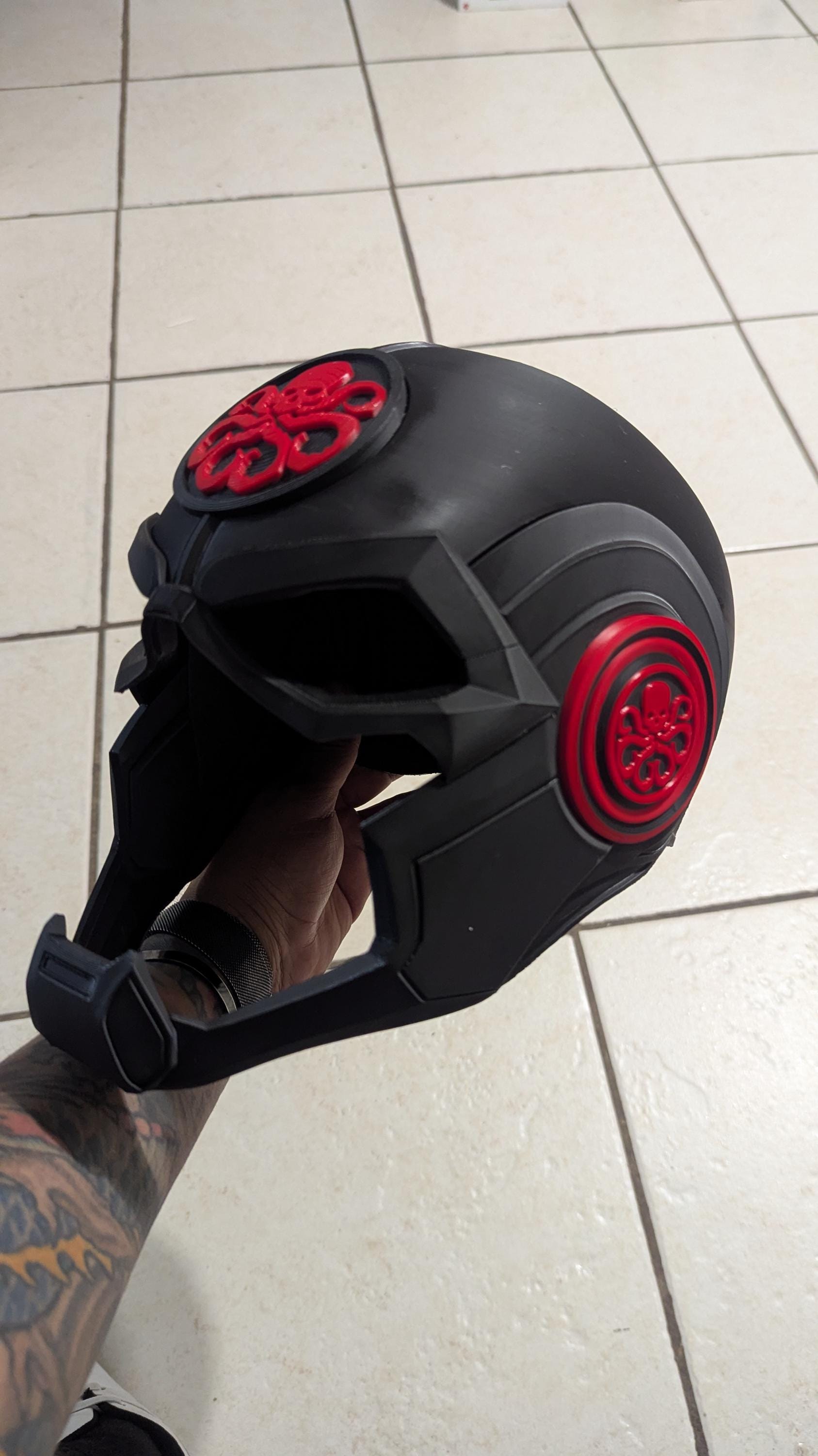 Captain Hydra, Hail Hydra, Steve Rogers, Cosplay Helmet, 3D Printed ...