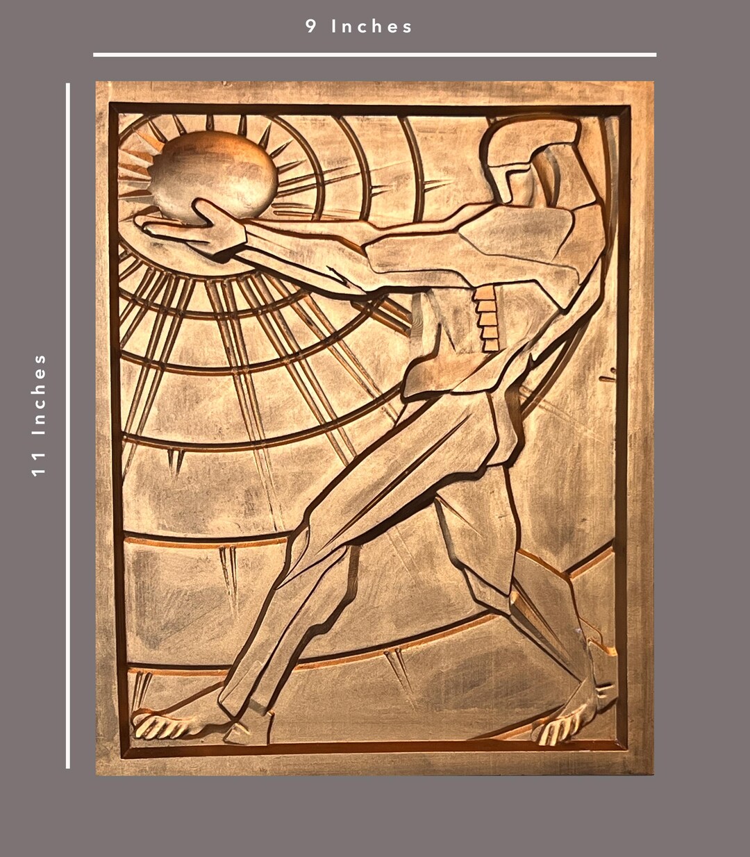 Unique Wall Art - Enlarged Version of 'achievement' - Art Deco Bas ...