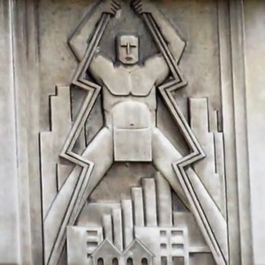 Unique Wall Art - Art Deco Machine-age Spirit of Electricity - Etsy