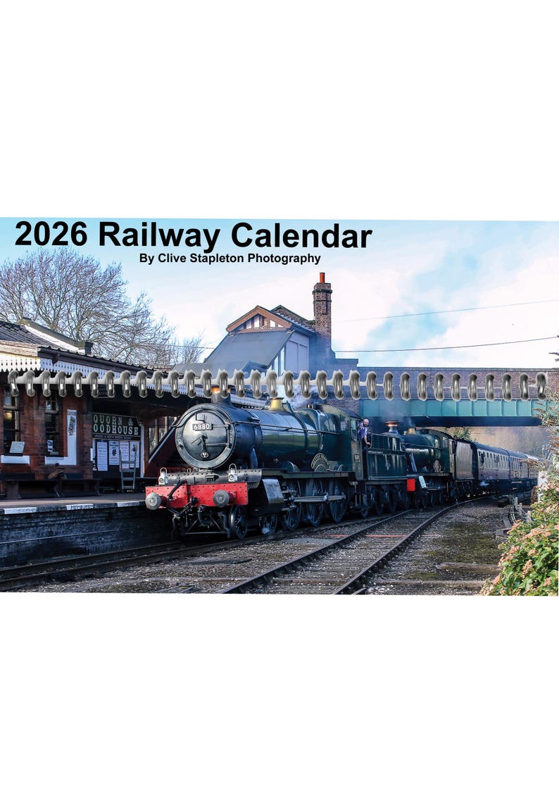 2026 Railway Calendar A4 Opens Out to A3. - Etsy UK