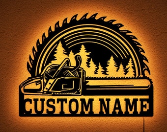 Custom Chainsaw Sign - Etsy