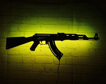 Ak 47 Led Sign - Etsy