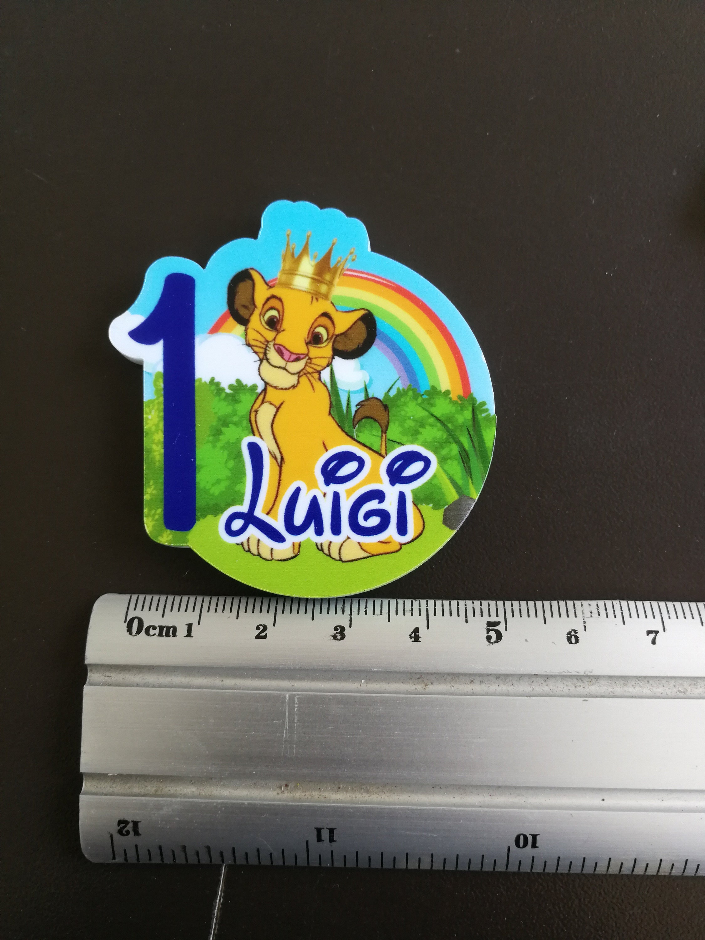 El rey león imán de cumpleaños simba - Etsy México