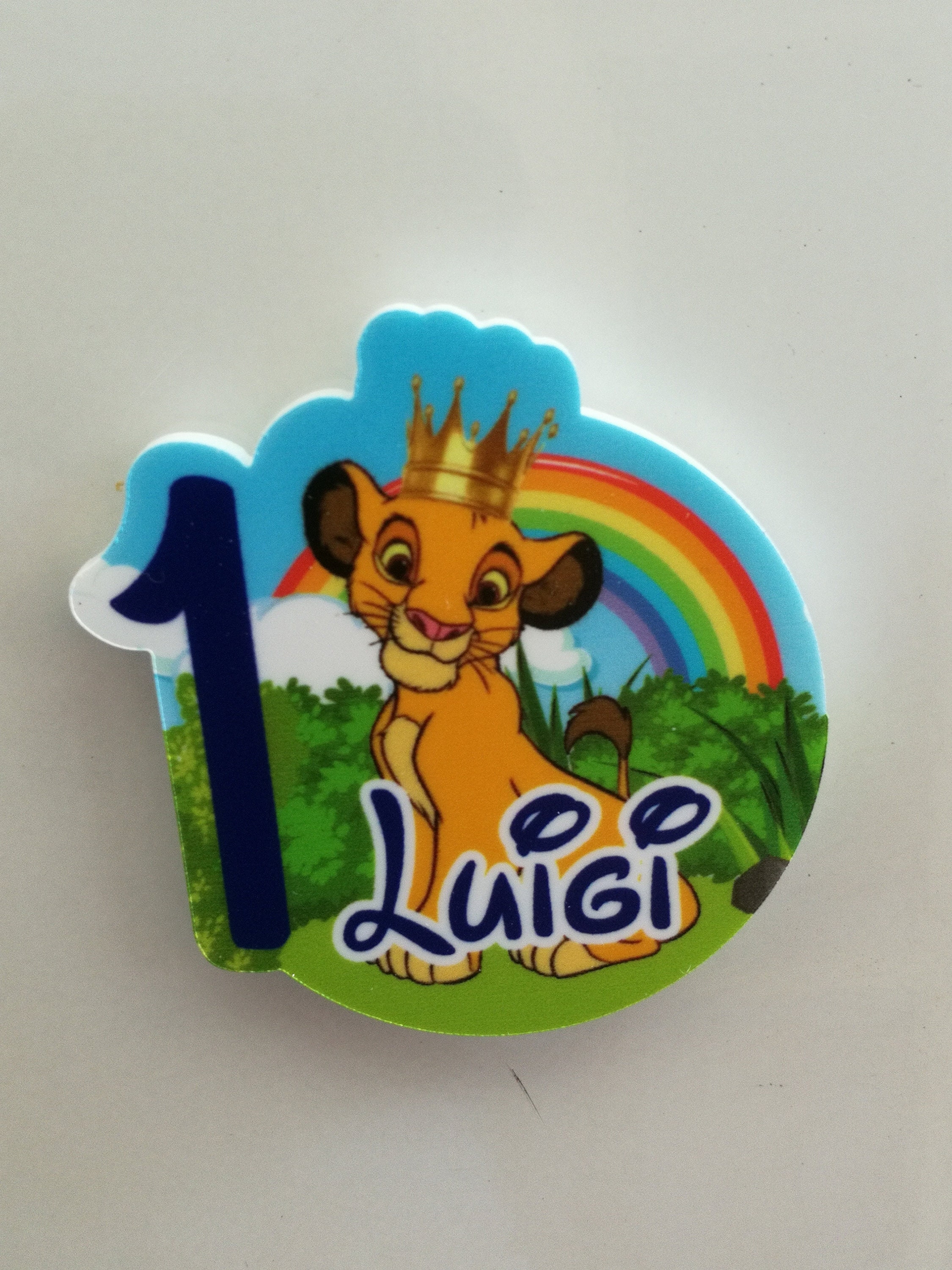 El rey león imán de cumpleaños simba - Etsy México