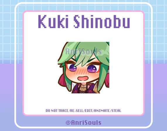 Twitch Emote Kuki Shinobu Genshin. Streamer/ Discord/ Stream - Etsy