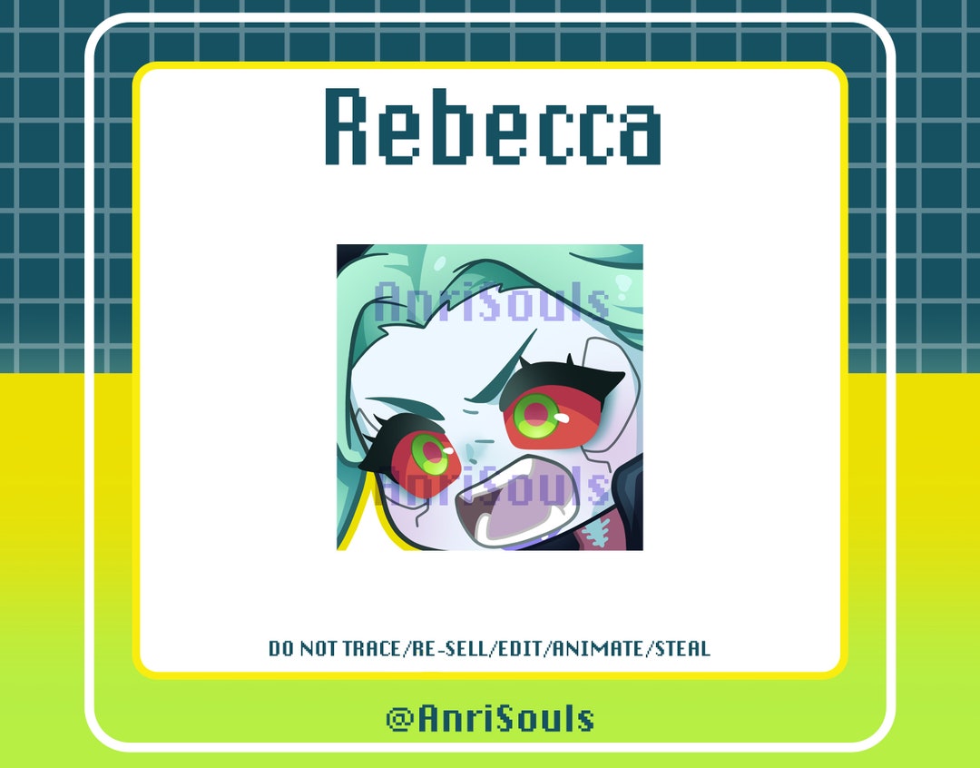 Twitch Emote Rebecca Cyberpunk. Streamer/ Discord/ Stream - Etsy