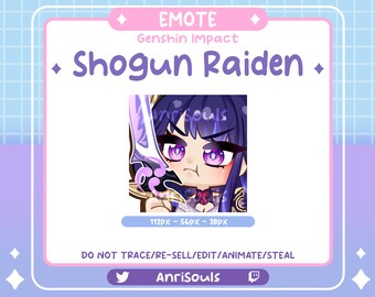 Hug Emote raiden Shogun Yae Miko 2 Kawaii Chibi Emotes Twitch, Discord ...