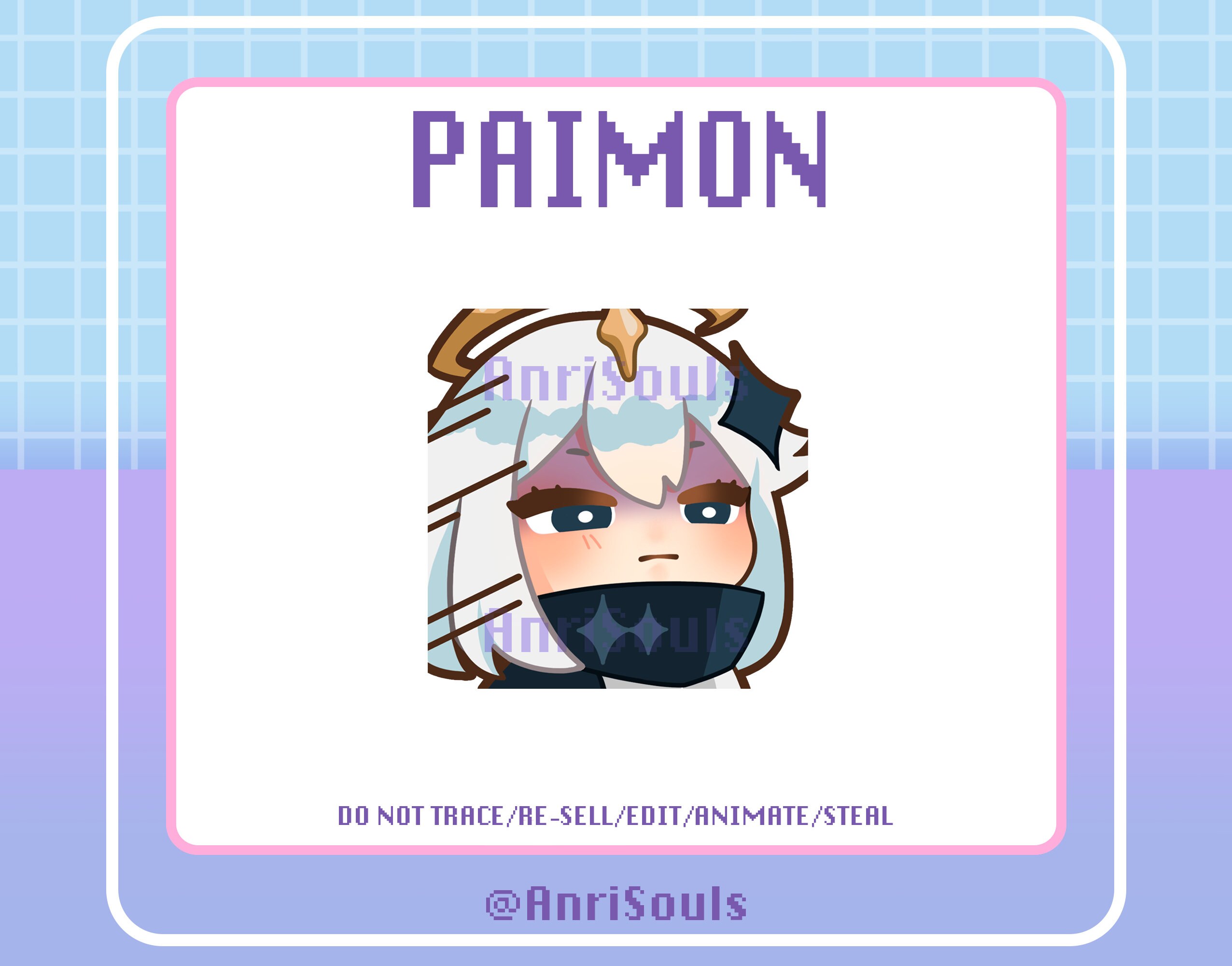 Twitch Emote Paimon Genshin. Streamer/ Discord/ Stream - Etsy