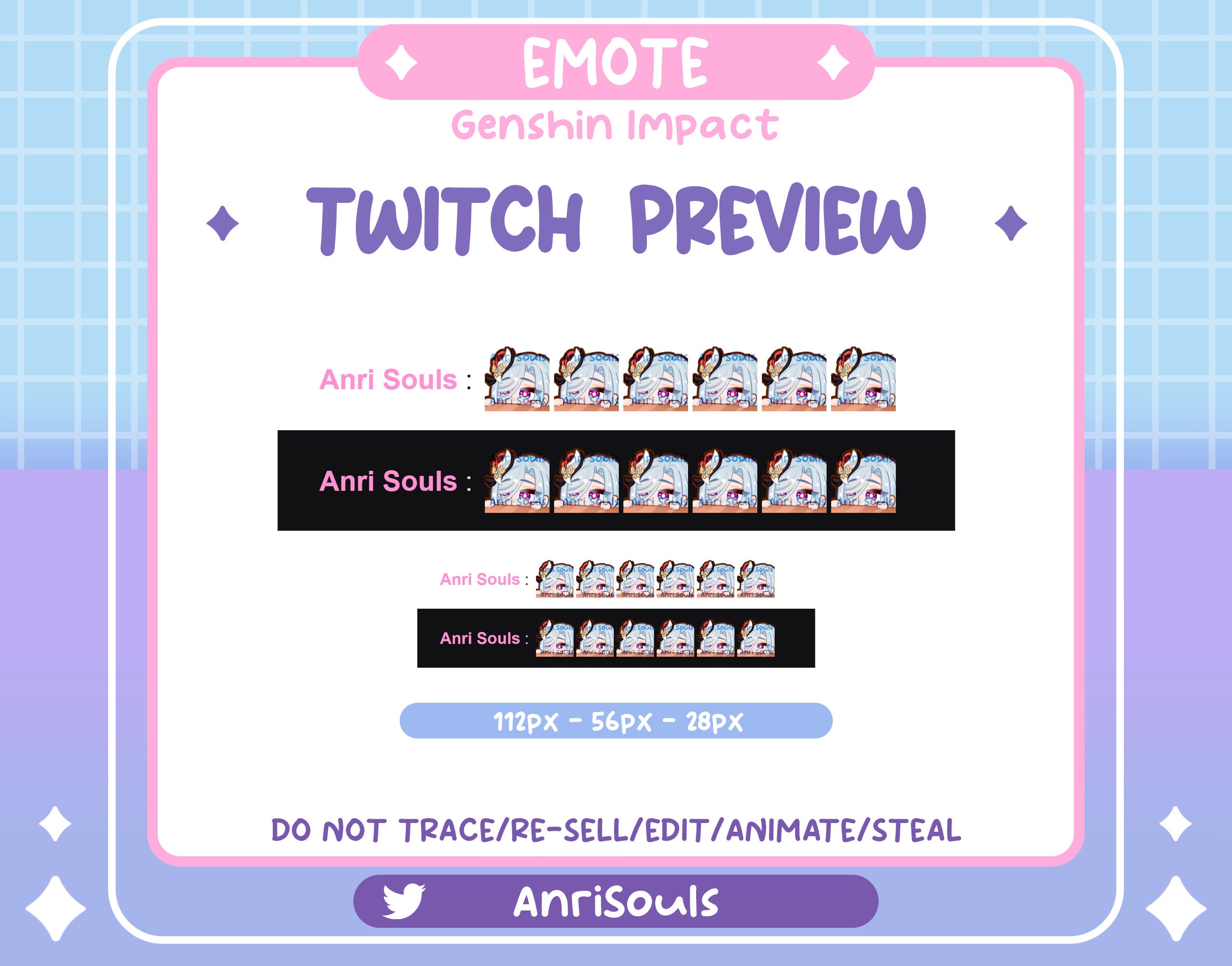 Twitch Emote Shenhe Genshin Impact. Streamer/ Discord/ Stream - Etsy