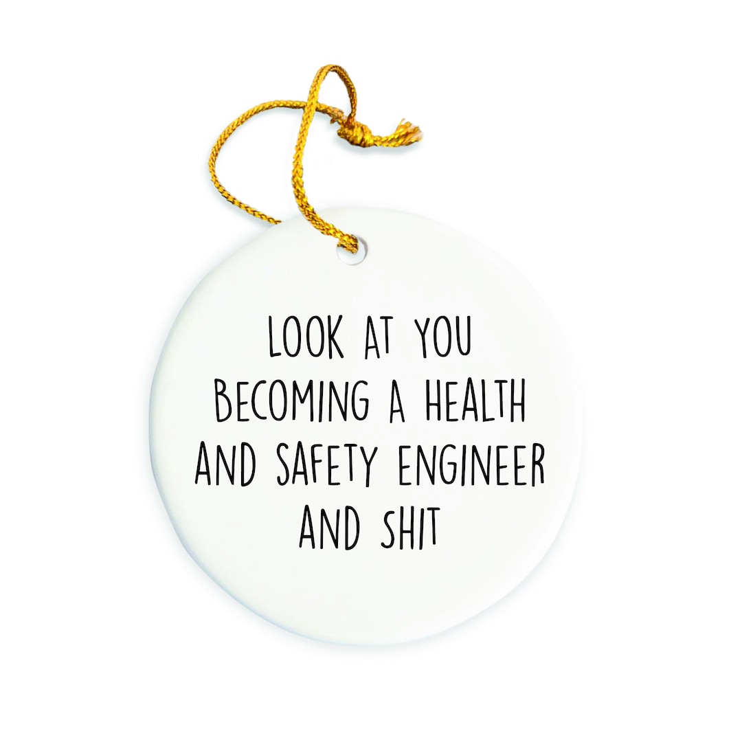 Health and Safety Engineer Ornament, Engineer Christmas Ornament ...