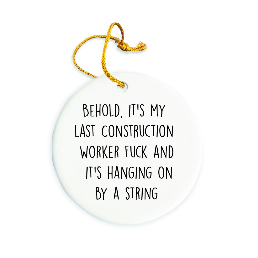 Construction Worker Ornament, Construction Worker Christmas Ornaments ...