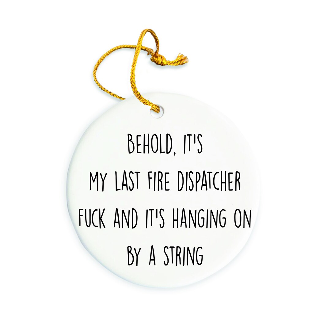 Fire Dispatcher Ornament, Fire Dispatcher Christmas Ornaments, Gift for ...