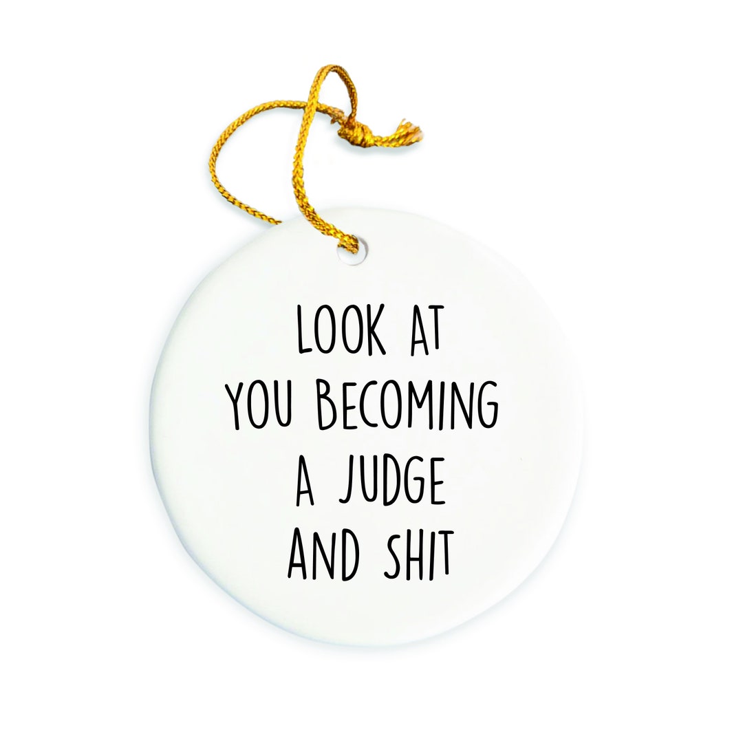 Judge Ornament, Judge Christmas Ornament, Judge Christmas Tree Ornament ...