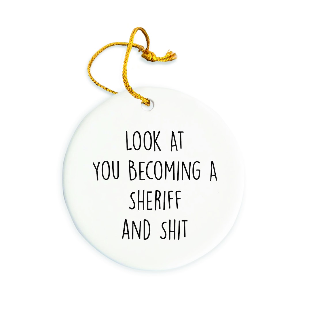 Sheriff Ornament, Sheriff Christmas Ornament, Sheriff Christmas Tree ...