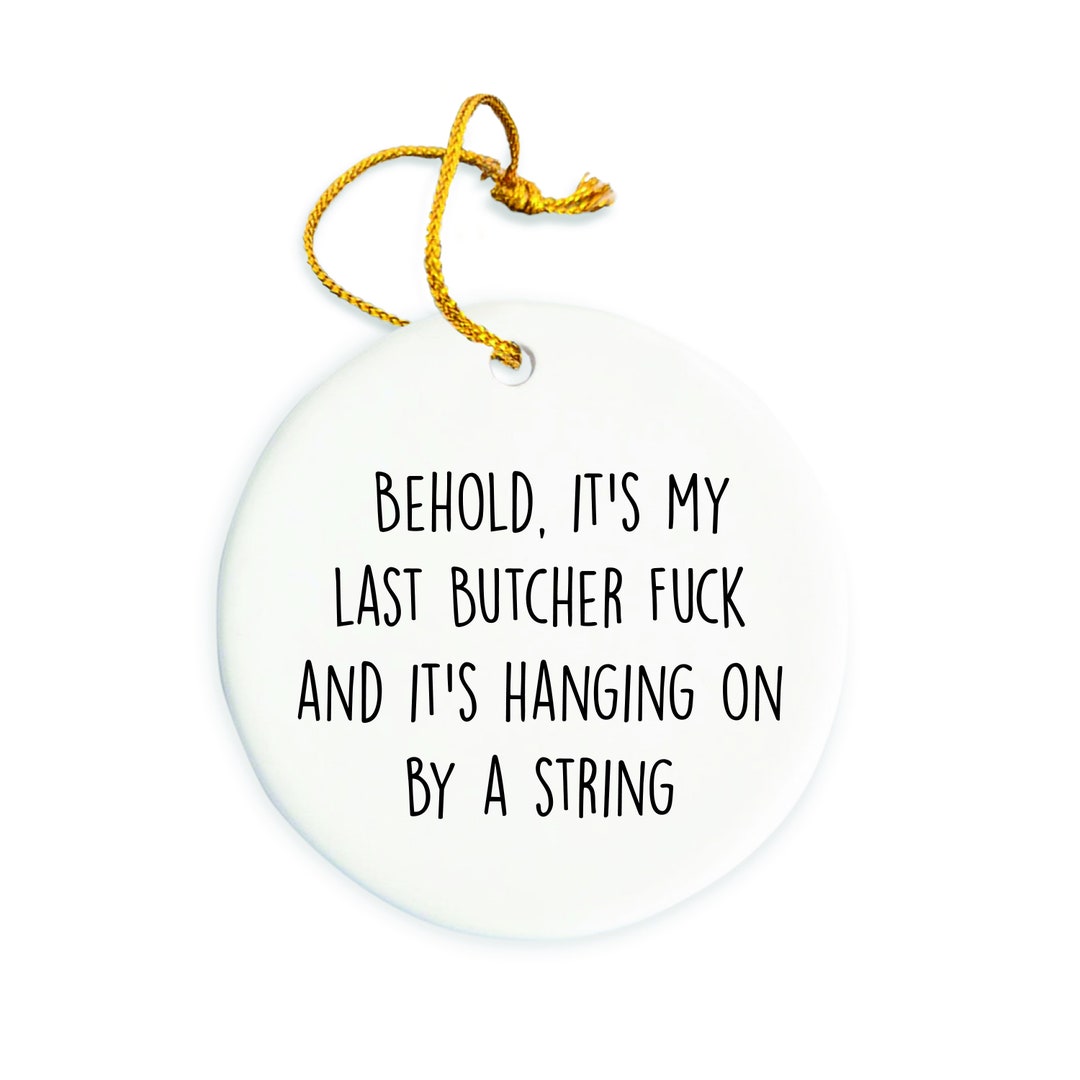 Butcher Ornament, Butcher Christmas Ornaments, Gift for Butcher ...