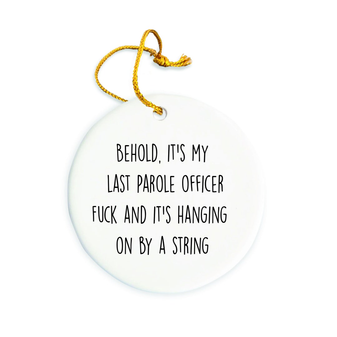 Parole Officer Ornament , Parole Officer Christmas Ornaments, Gift for ...