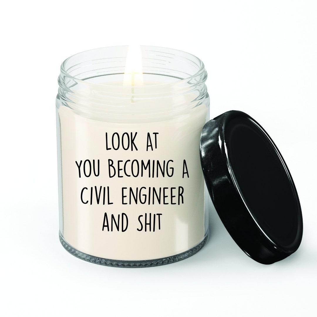 Civil Engineer Candle, Civil Engineer Gift, Gift for Civil Engineer ...