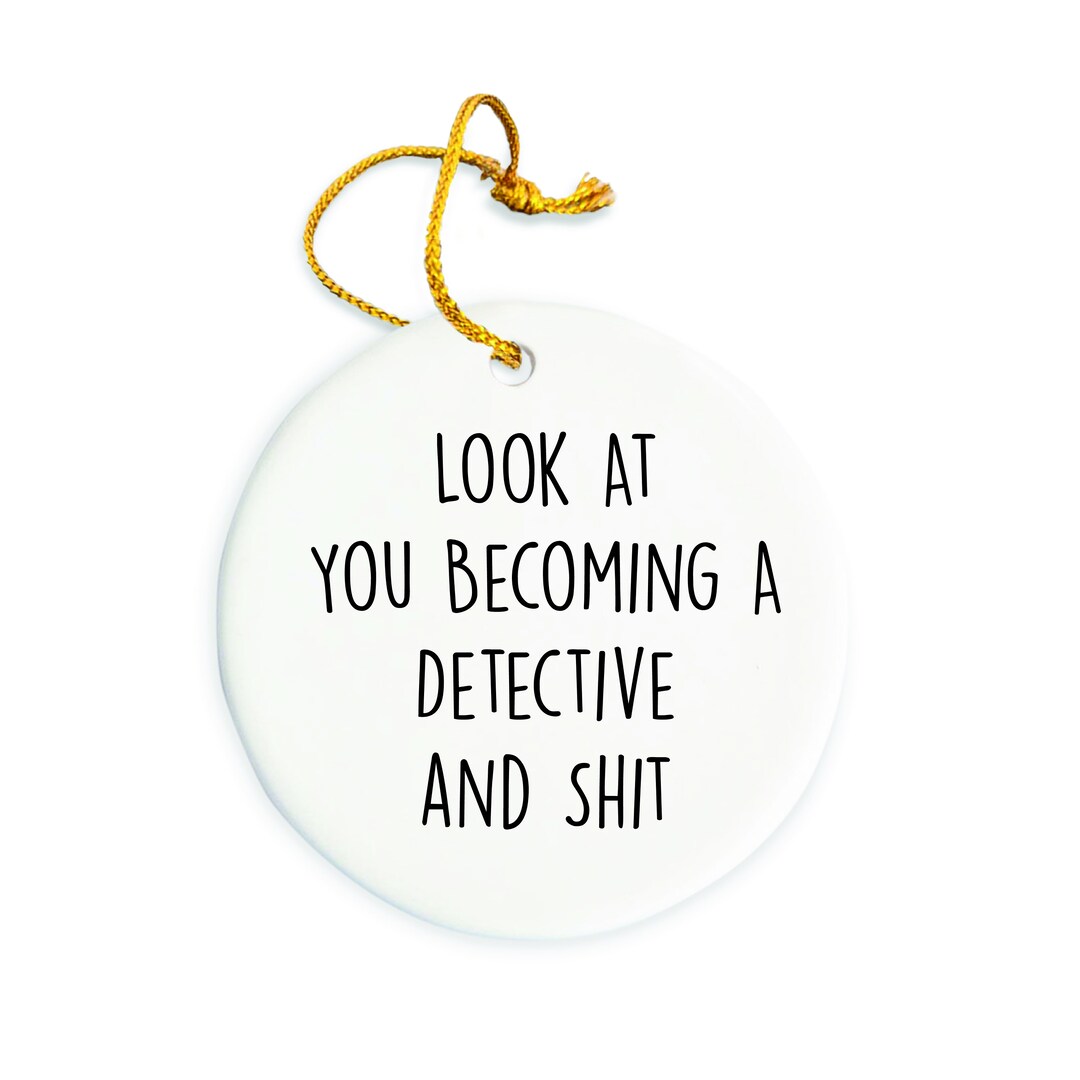 Detective Ornament, Detective Christmas Ornament, Christmas Tree ...