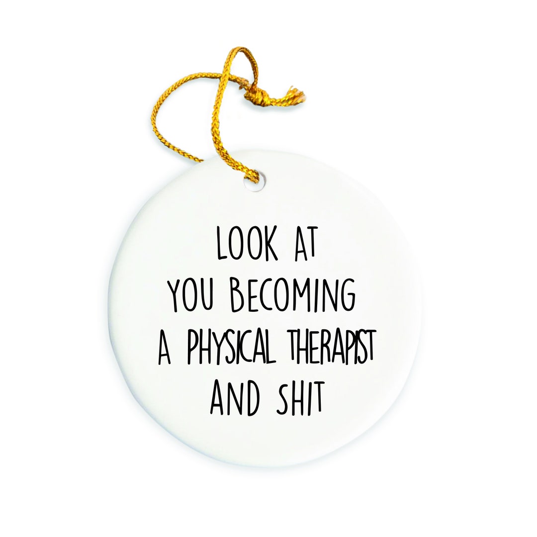 Physical Therapist Ornament, Physical Therapist Christmas Ornament ...