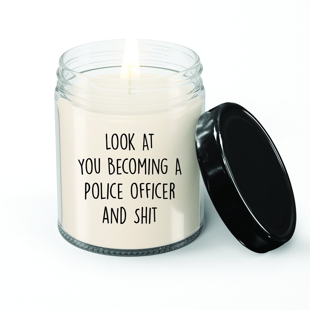 Police Officer Candle, Police Officer Gift, Gift for Police Officer ...