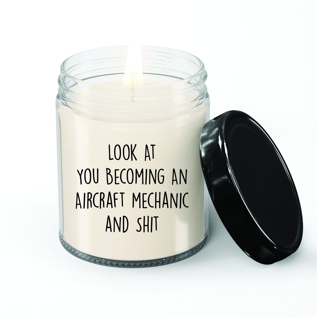 Aircraft Mechanic Candle, Aircraft Mechanic Gift, Gift for Mechanic ...