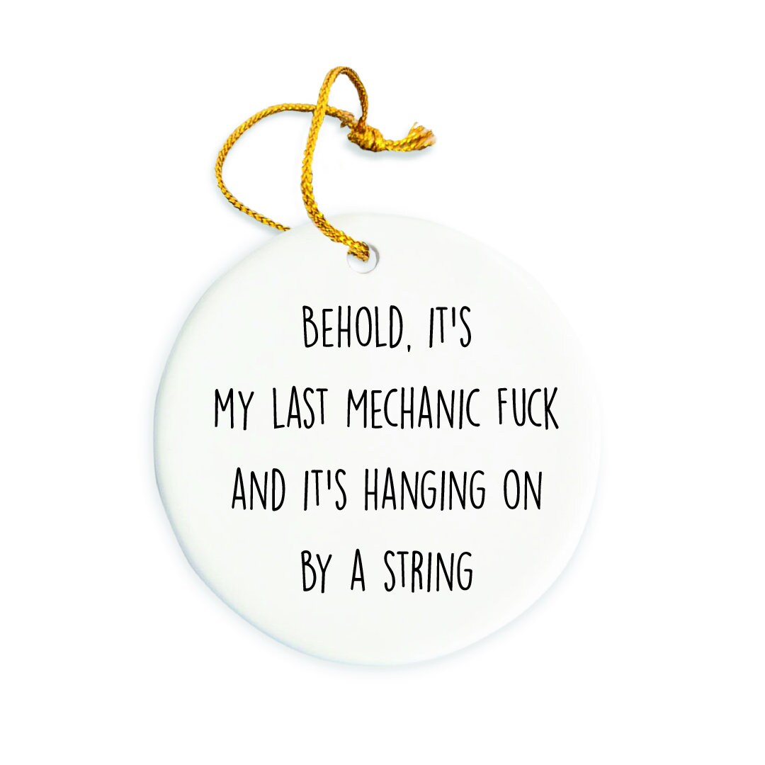 Mechanic Ornament , Mechanic Christmas Ornaments, Gift for Mechanic ...