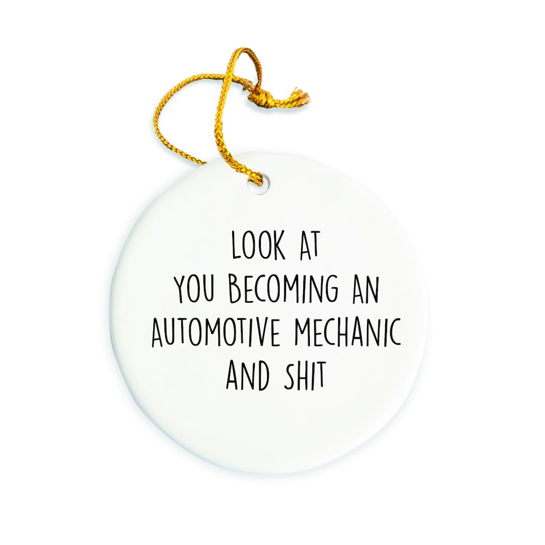Automotive Mechanic Ornament, Mechanic Christmas Ornament, Christmas ...