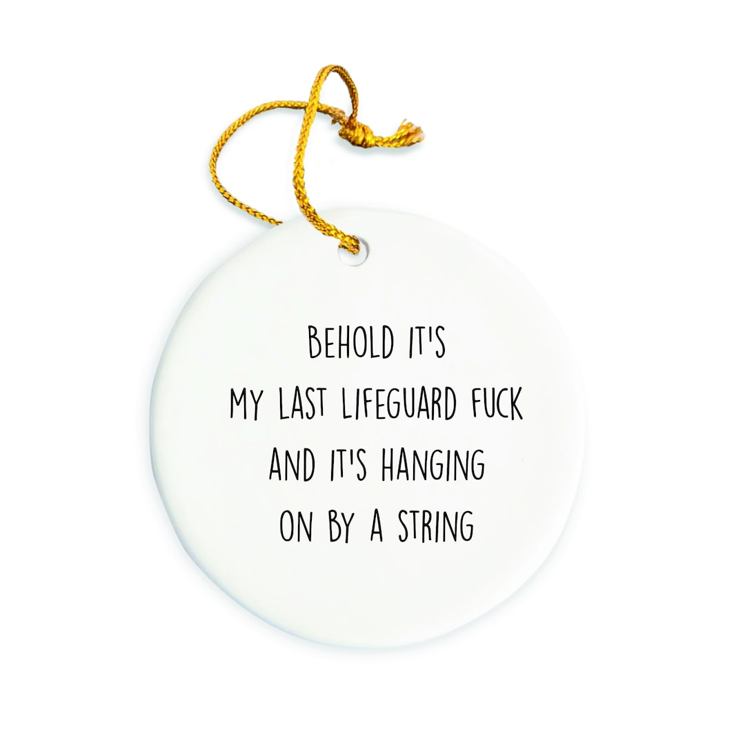 Lifeguard Ornament , Lifeguard Christmas Ornaments, Gift for Lifeguard ...