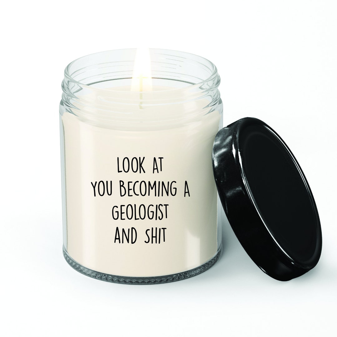 Geologist Candle, Geologist Gift, Gift for Geologist , Geologist Thank ...