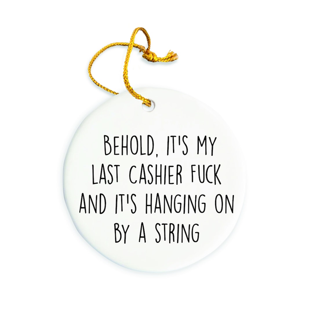 Cashier Ornament, Cashier Christmas Ornaments, Gift for Cashier ...