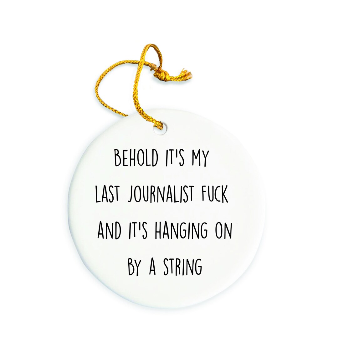 Journalist Ornament , Journalist Christmas Ornaments, Gift for ...
