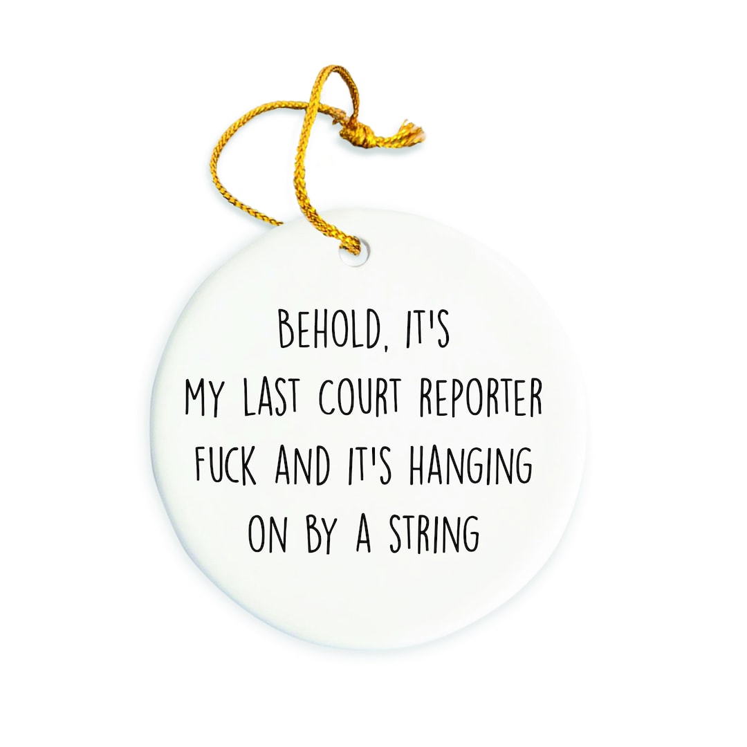 Court Reporter Ornament, Court Reporter Christmas Ornaments, Gift for ...