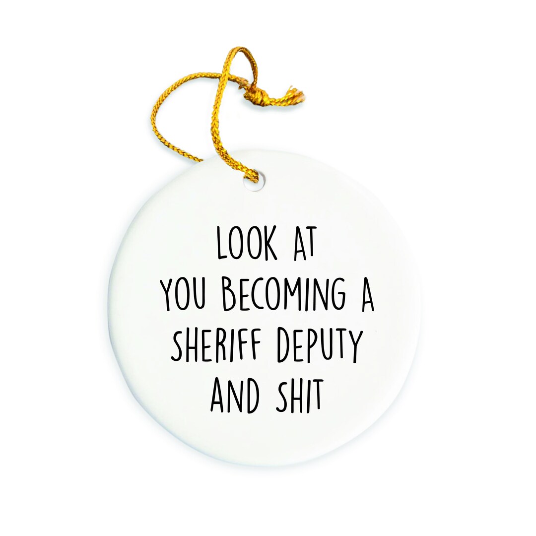 Sheriff Deputy Ornament, Sheriff Deputy Christmas Ornament, Christmas ...