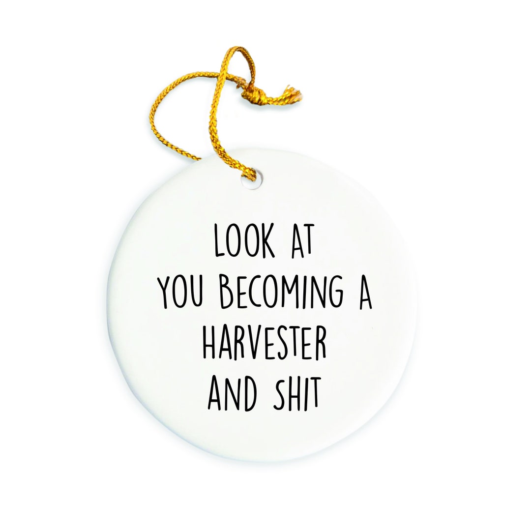 Harvester Ornament, Harvester Christmas Ornament, Harvester Christmas ...