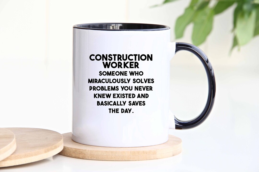 Construction Worker Mug, Construction Worker Gift, Gift for ...