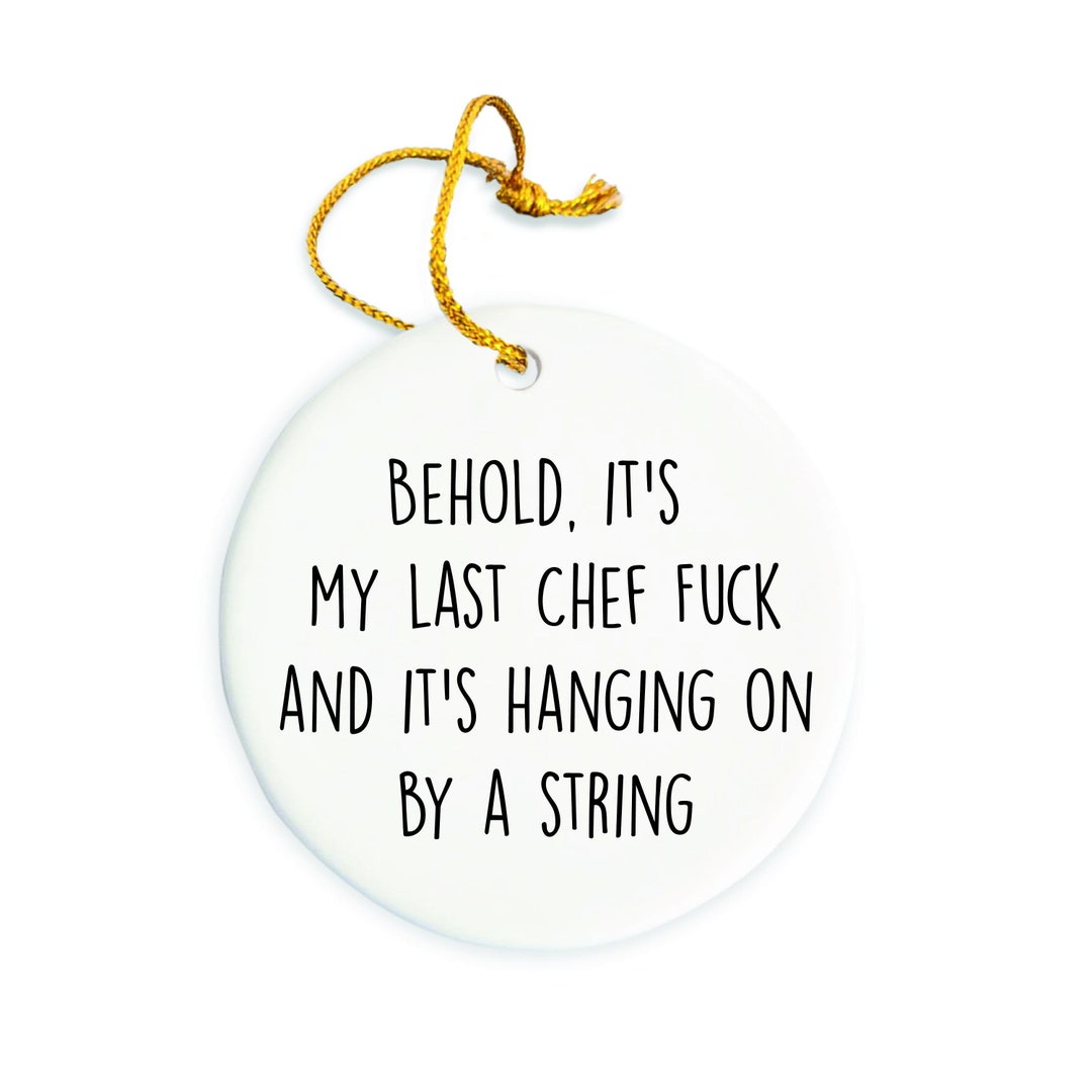 Chef Ornament, Chef Christmas Ornaments, Gift for Chef, Chef Christmas ...