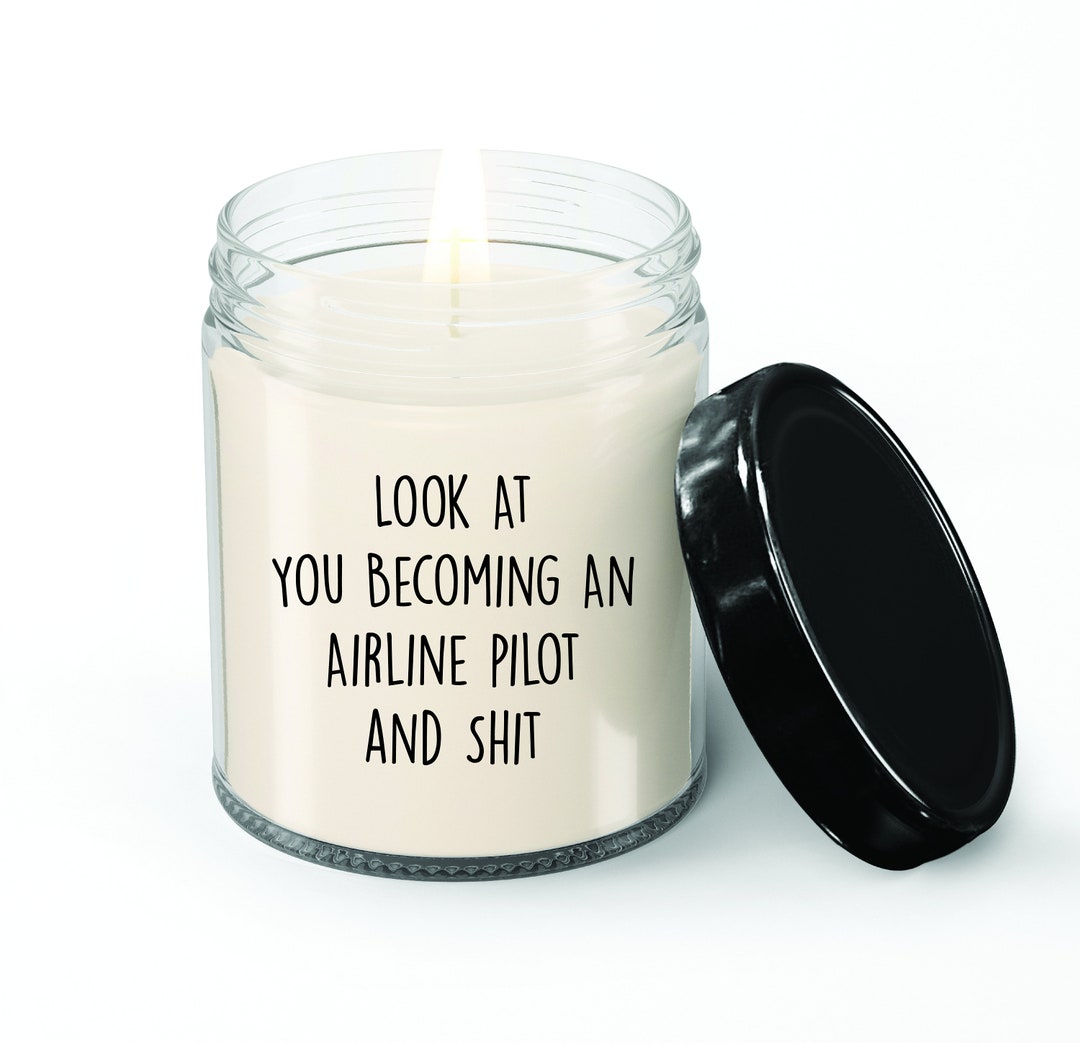 Airline Pilot Candle, Airline Pilot Gift, Gift for Airline Pilot ,thank ...
