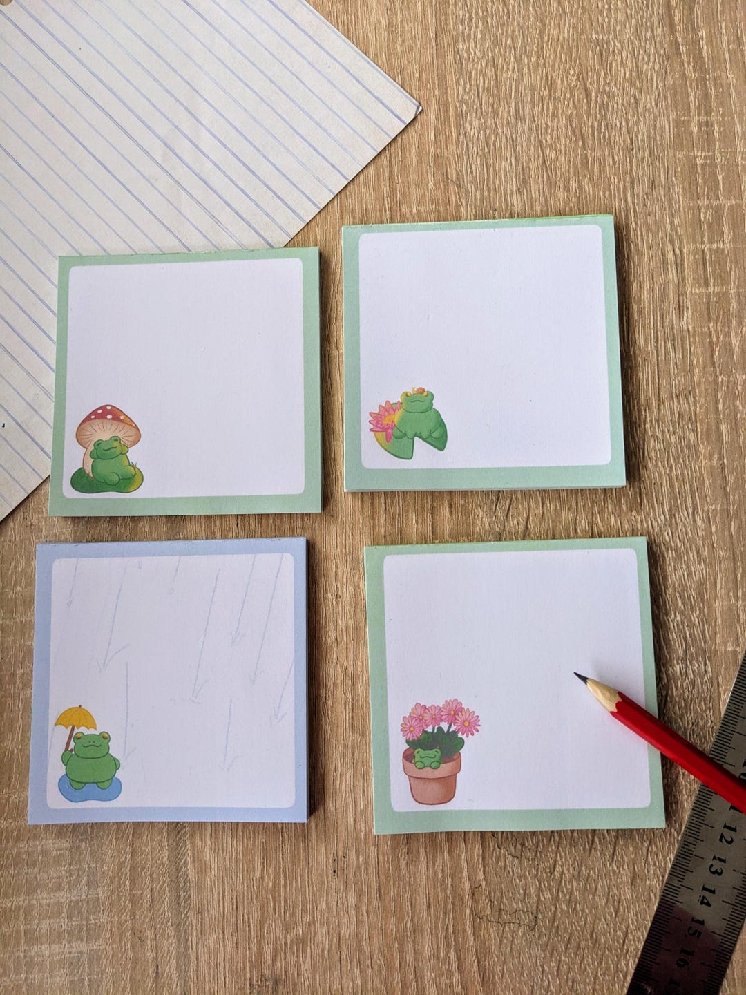 Cute Frog Notepad in 4 Designs - Etsy