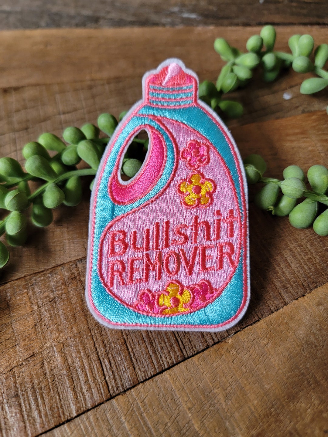 BS Remover Funny Iron on Embroidery Clothing Patch - Etsy