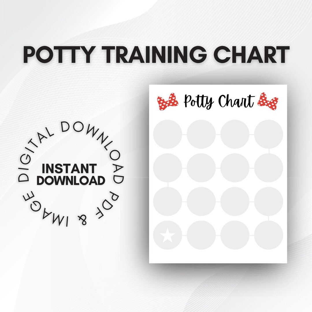 Potty Training Chart for Kids – Printable Reward Chart – Toddler Potty ...