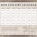 Skin Cycling Calendar (instant Digital Download) - Skin Cycle Guide ...