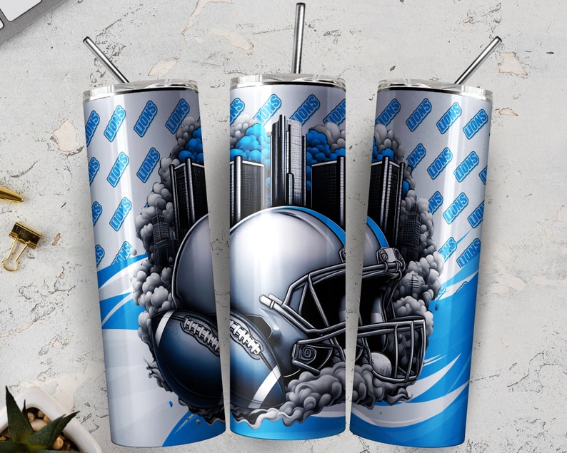 Lion 20oz Skinny Tumbler Wrap PNG, Sport 20oz Tumbler PNG, Football ...