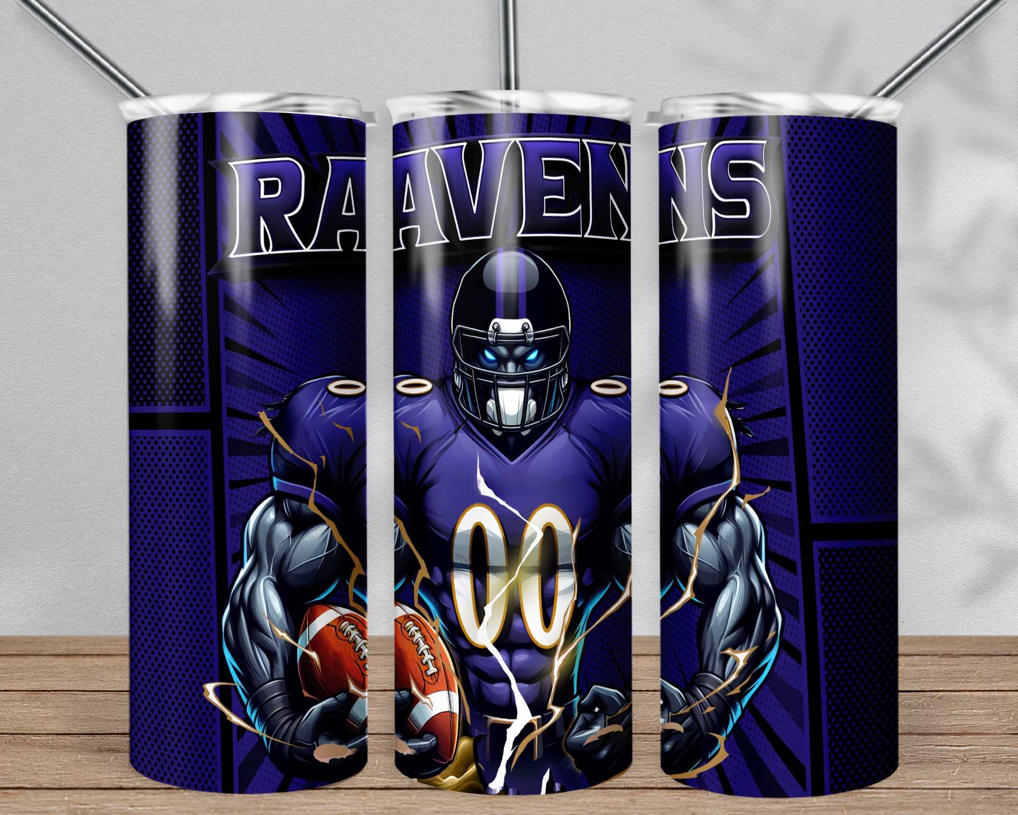 Raven 20oz Skinny Tumbler Wrap PNG, Sport 20oz Tumbler PNG, Football ...